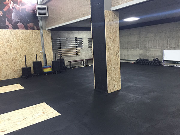 100 x 100 High Impact Rubber Tiles - Rhythm Sport LLC