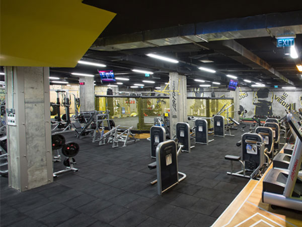 100 x 100 High Impact Rubber Tiles - Rhythm Sport LLC