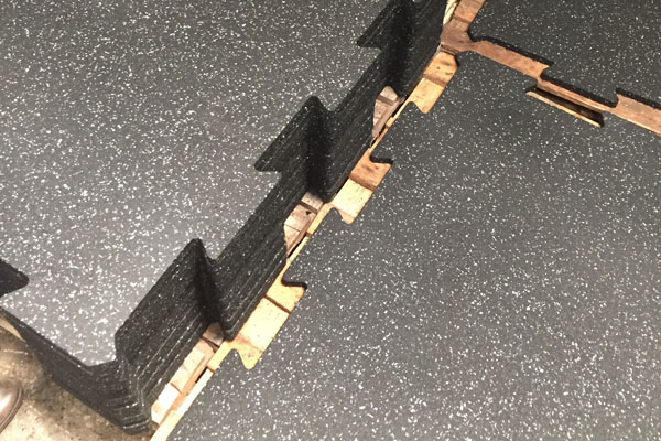 100 x 100 High Impact Rubber Tiles - Rhythm Sport LLC